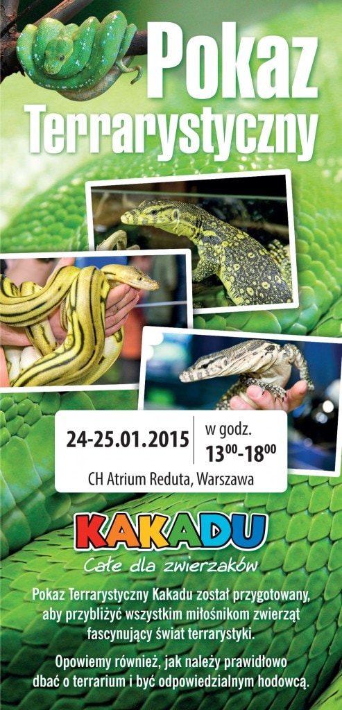 Pokaz Terrarystyczny w CH Atrium Reduta w Warszawie | 🐶 Blog Kakadu ZOO